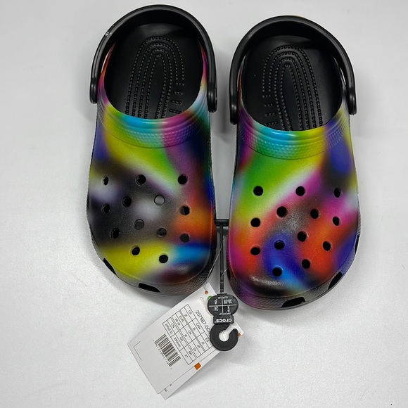 CROCS | Shoes | Nwt Crocs Classic Solarized Cgk Multicolored Size J6 ...